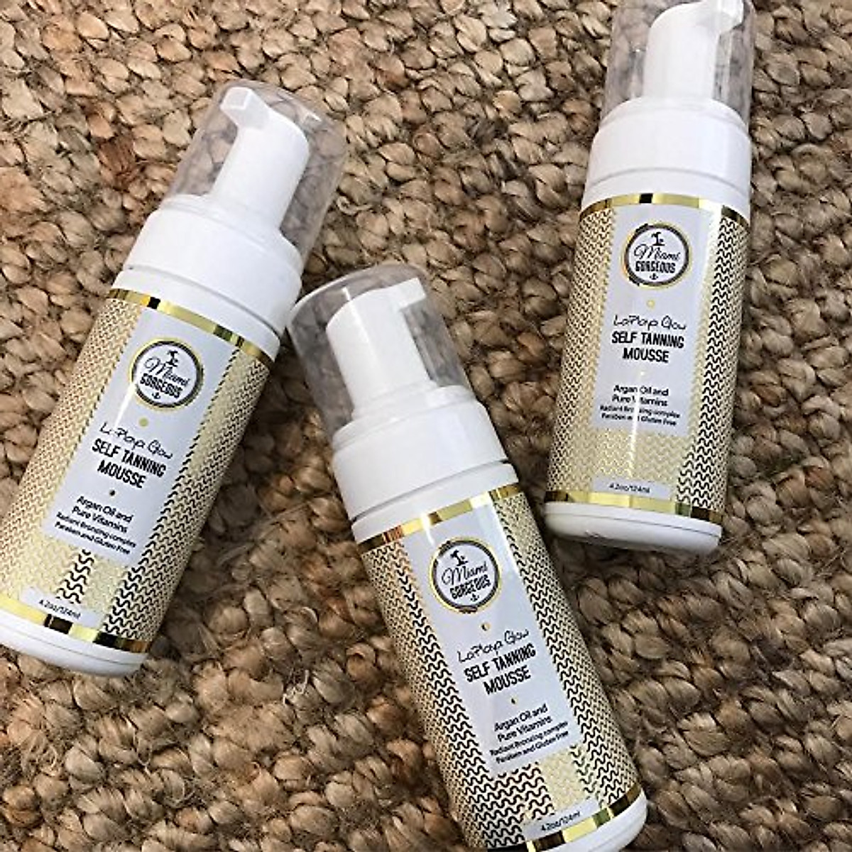 Miami Gorgeous Self Tanning Mousse LaPlaya Glow Instant Self Tanner Bronzing Mousse to Tan Skin Organic Ingredients Best Natural Self Tanner Satisfaction Guarantee 4.2 oz