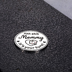 New Baby Gift for Mom Dad Decision Coins Funny New Parents Pregnancy Gift for First Time Daddy Mummy to be Christmas Stocking Stuffers Birthday Baby Shower Father's Mother's Day Coin for Husband Wife