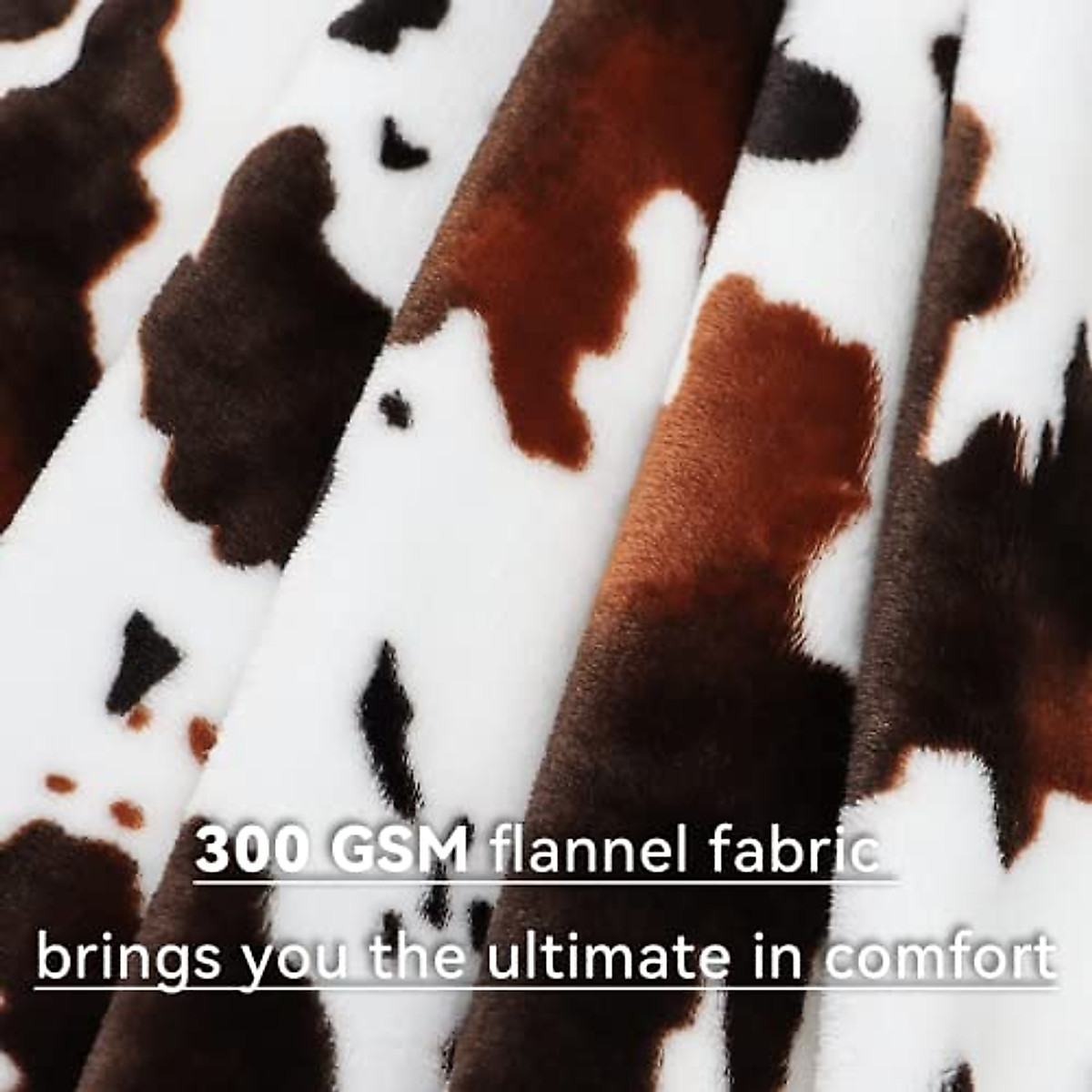 Cow Blanket Lightweight Fleece Cow Print Throw Blanket 50"x60" Soft Warm Plush Cow Blankets & Throws for Bed Couch Sofa Chair Travel Office