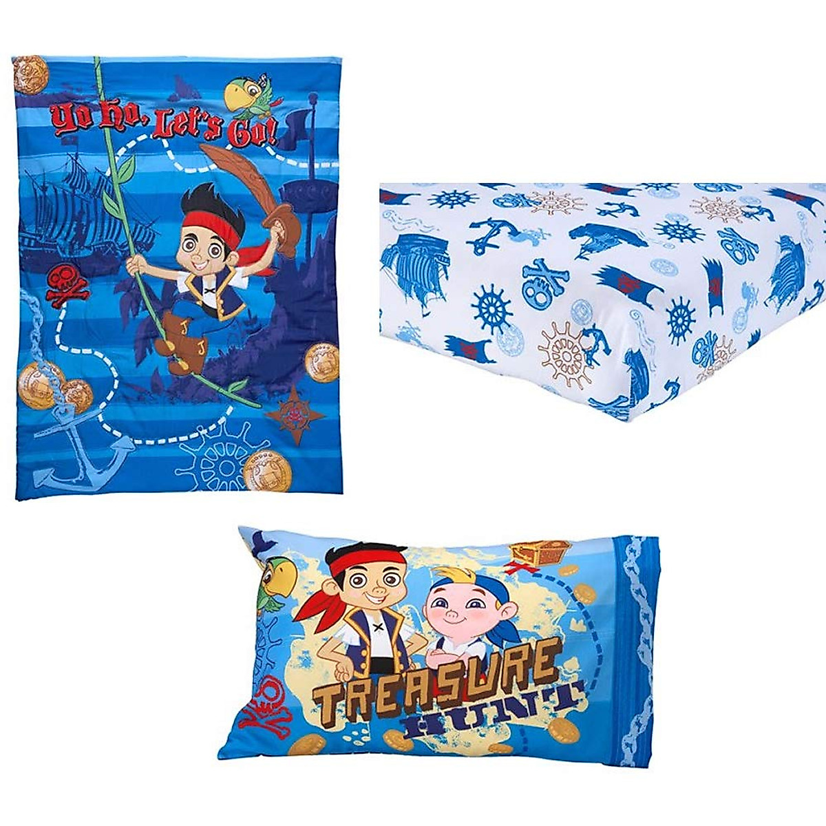 Disney Jake and The Neverland Pirates 4 Piece Toddler Bedding Set