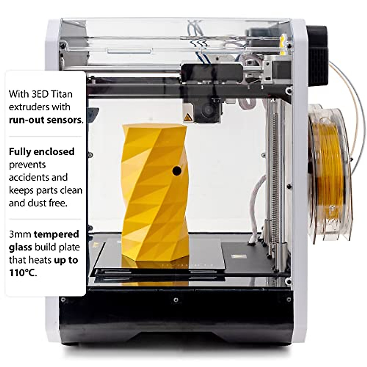 Kodak 3D Printer Portrait, White, 21.1 x 20.7 x 20.7 in
