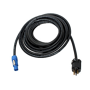 Elite Core PC14-AM-25 Neutrik PowerCon to Edison Male Power Cable, 25', 25 ft
