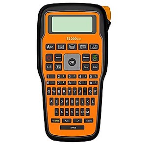 UBICON Portable Handheld Multi-Function Tape Label Maker Machine, Orange