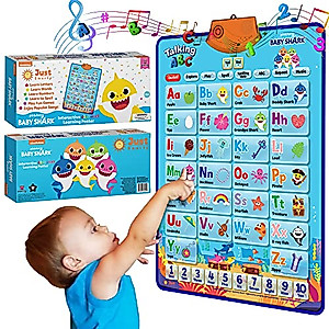 Baby Shark Alphabet & Number Learning Toys by Pinkfong, Educational Toddler Gift Set for Ages 1-3, Musical Mat, ABC Poster, Room Decor, Activities & Games, Baby Shark Toys for Boys & Girls Ages 2-4