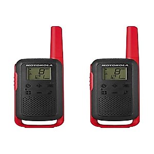 Motorola Solutions T210 Two-Way Radio Black W/Red Two-Pack