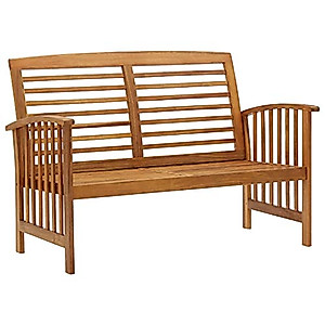 MBFLUUML Patio Dining Sets, Outdoor Patio Furniture, 2 Piece Patio Lounge Set Solid Acacia Wood Suitable for Patio, Porch, Backyard, Balcony.