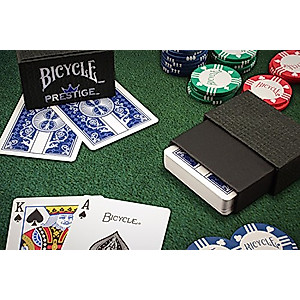 Bicycle Prestige Waterproof Plastic Playing Cards, Red & Blue (Colors May Vary)