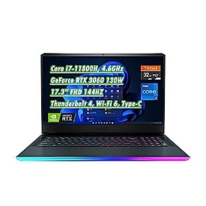 MSI GE76 17.3" FHD 144HZ Raider Gaming Laptop, Core i7-11800H, 4.6GHz, GeForce RTX 3060 130W, Thunderbolt 4, Wi-Fi 6, Type-C, Backlit KB, BT 5.2, Win 11, W/ 32GB SD (32GB RAM | 2TB PCIe SSD)