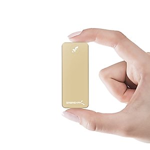 SABRENT 1TB Rocket Nano External Aluminum SSD (Gold) (SB-1TB-NANO-GLD)