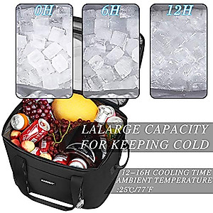 GARDRIT 16/30/60 Can Large Cooler Bag - Collapsible Insulated Lunch Box, Leakproof Cooler Bag Suitable for Camping, Picnic& Beach (39L)