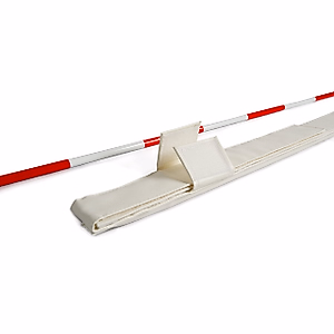 Tandem Sport Volleyball Collapsable Net Antennae - 2 Red & White Volleyball Antennae - Volleyball Referee Equipment - Fits Both 36” & 1 Meter Nets, Set of 2