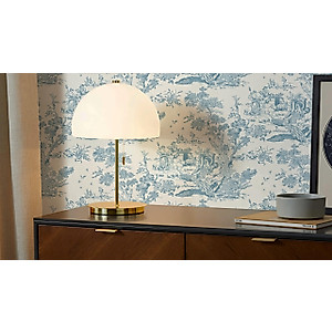 Peel and Stick Wallpaper Blue and White Wallpaper Toile Removable Self-Adhesive Wallpaper for Bedroom Bathroom Vintage Contact Paper for Walls Covering 16In×78.7In