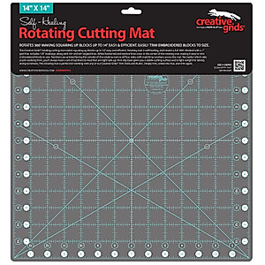 Creative Grids Self Healing Rotating Rotary Cutting Mat 14in x 14in (CGRMATR14)