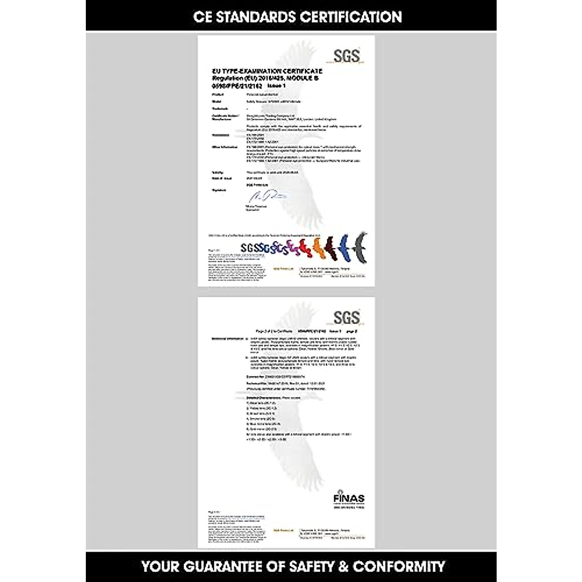 voltX GT ADJUSTABLE Bifocal Reading Safety Glasses (Clear Lens +2.5), ANSI Z87.1+ & CE EN166FT, Anti fog coated, UV400 Lens, Scratch resistant, Tilt & length adjustable earstems, clip on safety cord.