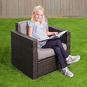 Excellerations Outdoor Wicker Chair, Chair for Children