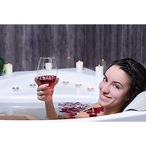 I Do What I Want - Funny 15oz Stemless Crystal Wine Glass - Fun Wine Glasses with Sayings Gifts for Women