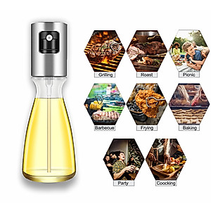 Oil Sprayer for Cooking, Olive Air Fryers, Sprayer, Spray For Salads, Barbecues, Kitchen Baking