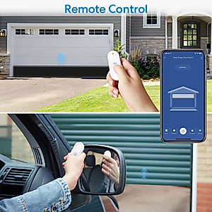 LoraTap Smart Garage Door Opener with Wireless Remote, Alexa & Google Assistant Compatible, Real-Time Alerts, Easy Installation