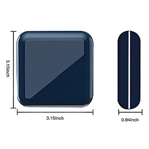 whoobell Retainer Case, Cute Retainer Case with Slim, Night Mouth Guard Case with Lid Hinge, Large Aligner Case, Inner Size 2.56, 2.36, 0.79inch（1pack