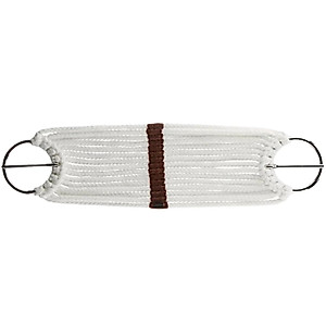 Reinsman White 15 Strand Pony Cinch | Equestrian Horse Riding Durable Comfortable Versatile Pony Size Rayon Saddle Girth with Nickel-Plated Hardware, 22"