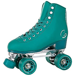 C SEVEN C7skates Dark Magic Quad Roller Skates (Enchanted Forest, Women's 7 / Youth 6 / Men's 6)