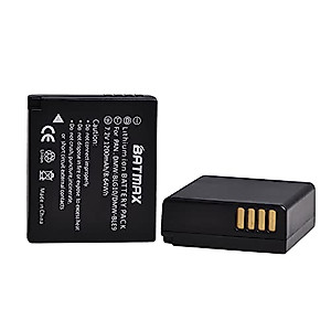 Batmax 2pcs DMW-BLE9 DMW-BLG10 Battery + LED Built-in USB Dual Charger for Panasonic DMW-BLG10E; Lumix DC-ZS70, DMC-GX80, DMC-GX85, DMC-ZS60, DMC-ZS100, DMC-GF6, DMC-GX7K, DMC-LX100K Digital Camera