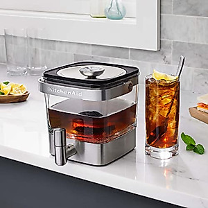 KitchenAid KCM4212SX Cold Brew Coffee Maker-Brushed Stainless Steel, 28 ounce
