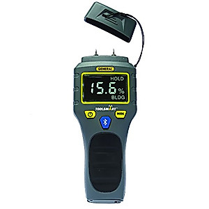 General Tools TS06 - ToolSmart BlueTooth Connected Digital Moisture Meter, Pin-Type, LCD