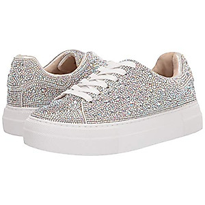 Betsey Johnson womens Sidny Sneaker, Rhinestone, 7.5 US