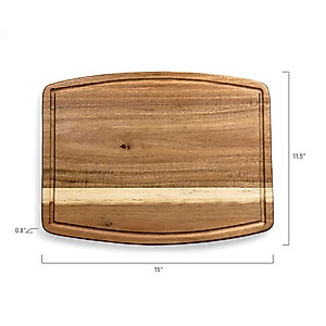 PICNIC TIME Harry Potter Hogwarts Ovale Acacia Cutting Board, Serving Board, Charcuterie Board, (Acacia Wood)