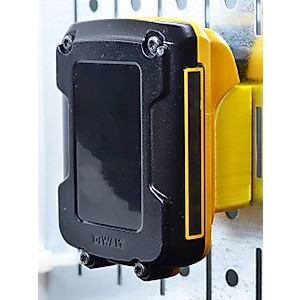Barnyard Intel Battery Holder and Cover for Dewalt 12V Max (4-Pack Yellow)