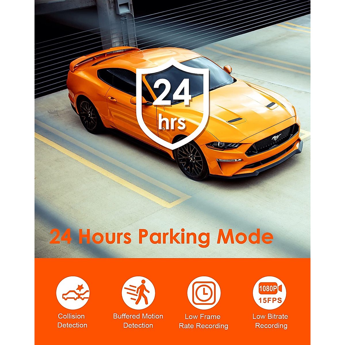 【Bundle: Vantrue E1 Mini GPS Dash Camera+ Type C USB Hardwire Kit】2.7K WiFi Mini Dash Cam with GPS and Speed, Voice Control Front Car Dash Camera, 24 Hours Parking Mode, Night Vision,Motion Detection