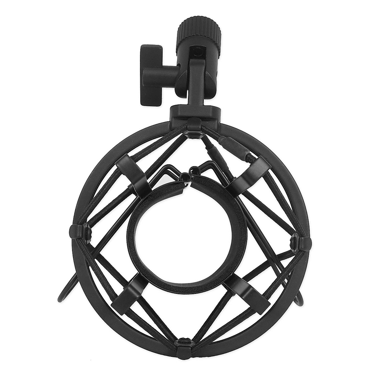 Rockville Metal Shock Mount for Studio Mic Recording Microphone (R Black)
