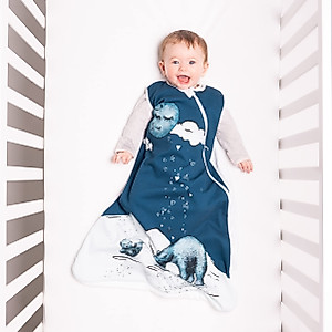 JumpOff Jo - Premium Designer Baby Sleep Sack - 100% Cotton Wearable Blanket, Easy Diaper Change, Sleeveless Swaddle Sack - Mama Bear, X-Large 24-36 Months Old