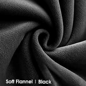 BEVERDY 63" x 24" Full Length Mirror with Stand, Full Length Mirror Wall Mounted, Floor Mirror, Irregular Wavy Mirror, Flannel Wrapped Wooden Frame Mirror, Full Body Mirror, Black