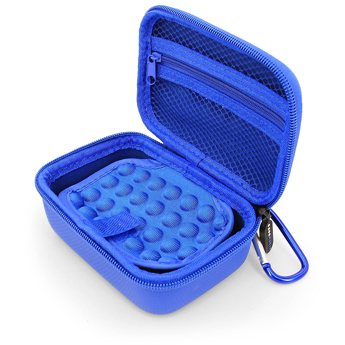 CASEMATIX Retro Handheld Game Console Case Compatible with HigoKids QS4 Portable Retro Video Game Player, Mademax RS-1 Gaming Console, E-MODS Arcade Pocket Player and More Up to 4.75", Blue Case Only