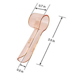 8 Pcs Electric Toothbrush Cover Compatible with Oral B Rotating Replacement Heads, Iteryn Toothbrush Cap Convenient for Travel, Toothbrush Accessories to Keep Dust Away for Better Health- Amber
