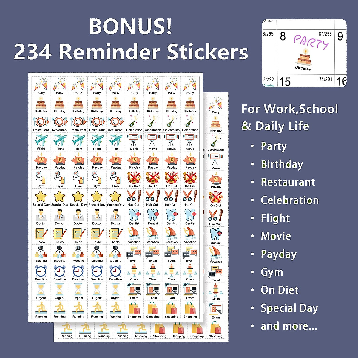 Desk Calendar 2023-2024, Monthly Desktop Calendar, Standing Flip Calendar with Thick Paper(Jan. 2023 - Jun. 2024, 10" x 8.25" ), Academic Year Standing Desk Calendar with Planner Stickers