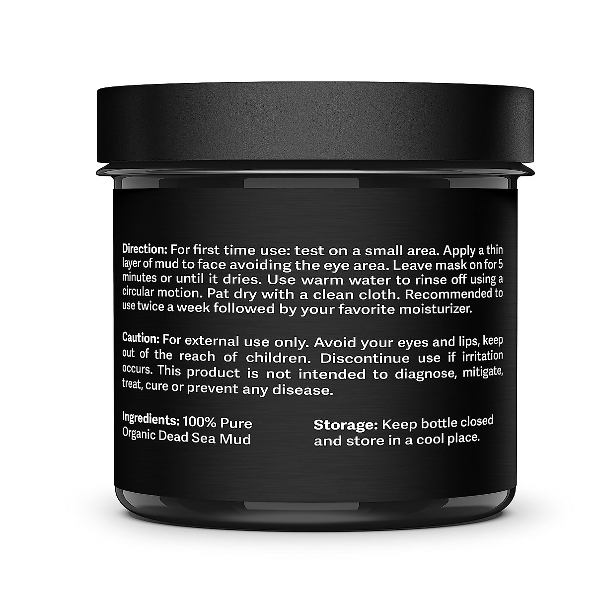 Aromasong 100% Pure Dead Sea Mud Mask for Face - Cleansing Natural Skin Care for Women and Men
