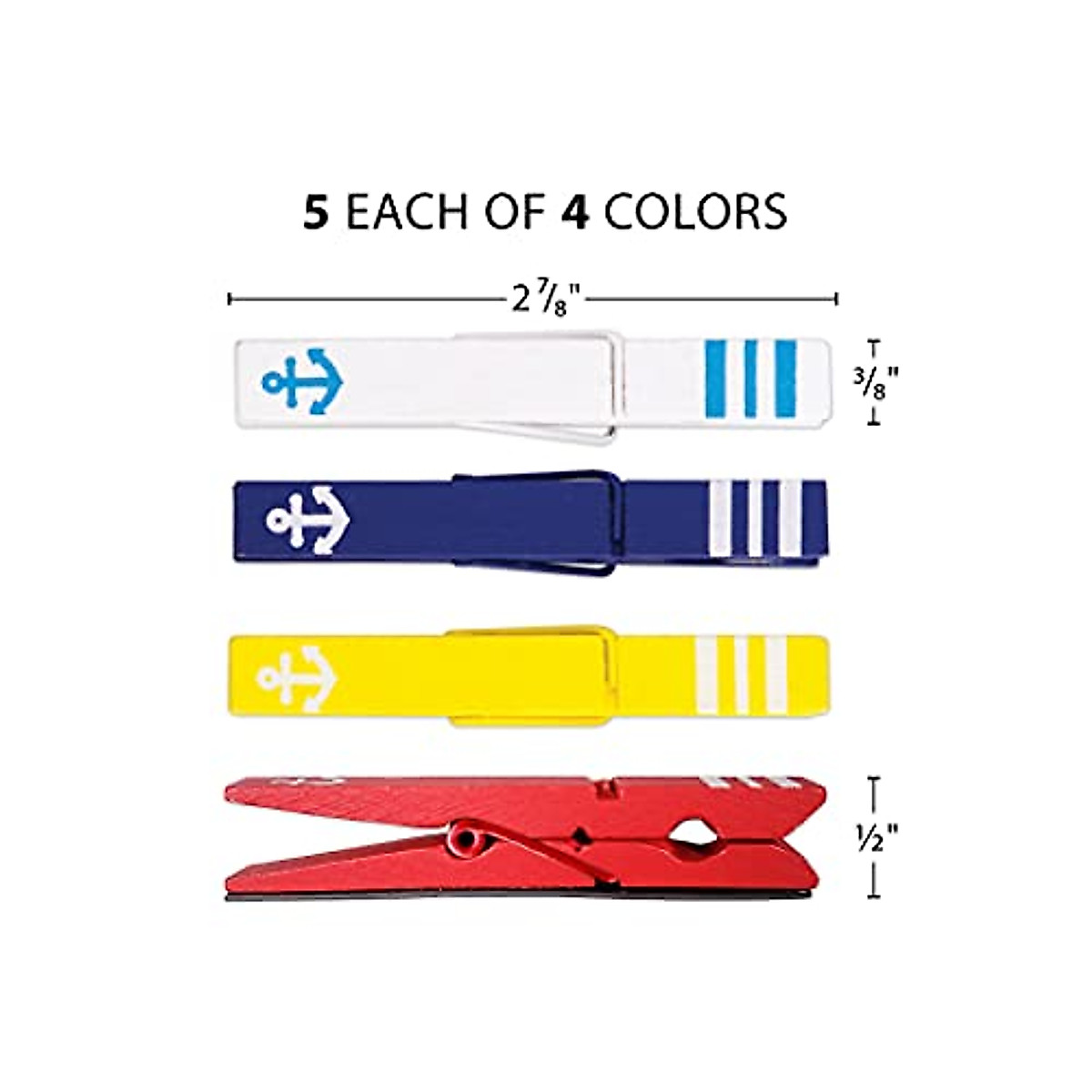 Teacher Created Resources Anchors Magnetic Clothespins (77250)