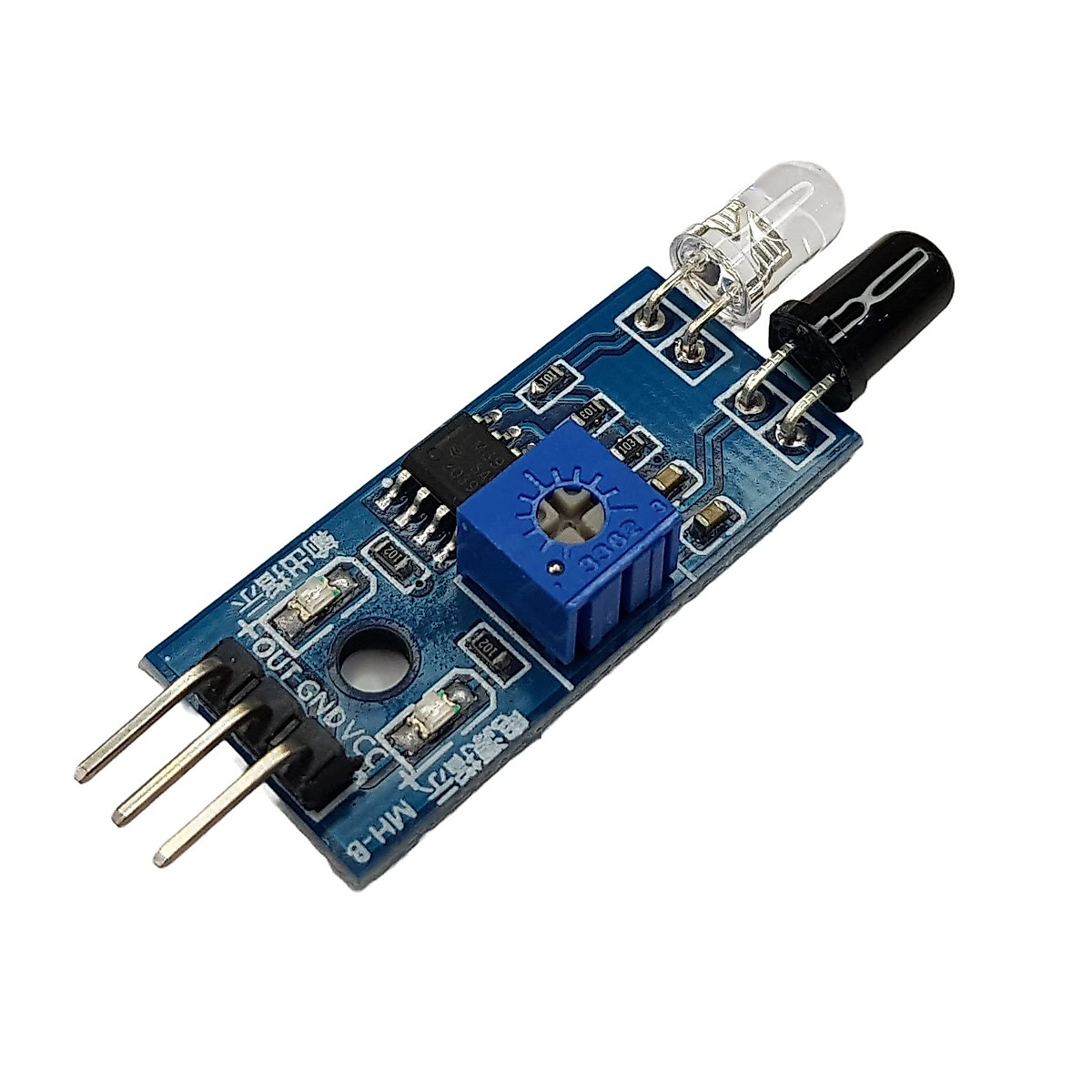 DIYables Infrared Obstacle Avoidance Sensor for Arduino, ESP32, ESP8266, Raspberry Pi, 2 Pieces