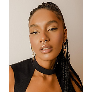 Black and Gold Earrings for Women, Art Deco Style Long Statement Dangle Earrings, 14k Gold Plated, Black Onyx Crystals, Elegant Vintage Bridal Jewelry