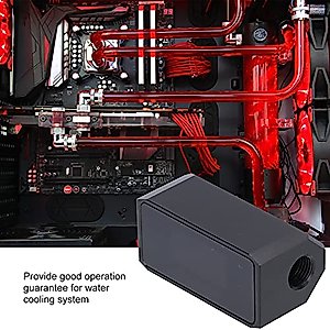 Water Cooling Temperature Display, Cooling Thermometer OLED Screen Flowmeter Thermometer Flow Meter for PC Temperature Display for Monitoring PC Temperature