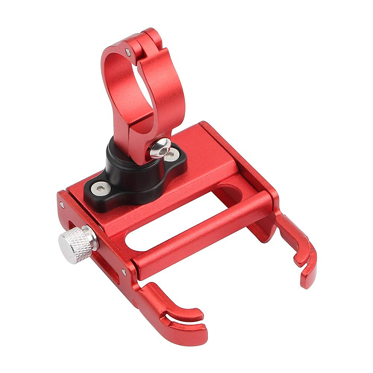 GUB P30 Aluminum Bike Phone Holder for 3.5" to 7.5" Device Bicycle Phone Stand Scooter Moto Mount Support Handlebar Clips (Red)