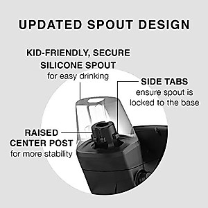 Contigo Kids Water Bottle, 14 oz with Autospout Technology – Spill Proof, Easy-Clean Lid Design – Ages 3 Plus, Top Rack Dishwasher Safe – Dinos