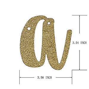 QWLQIAO Heaven Sent Gold Glitter Banner With Red Heart for Baby Shower Party Pre-strung Decorations