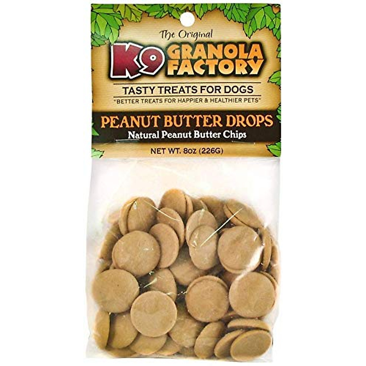 K9 Granola Factory Peanut Butter Drops Dog Treat (14 oz Bag)