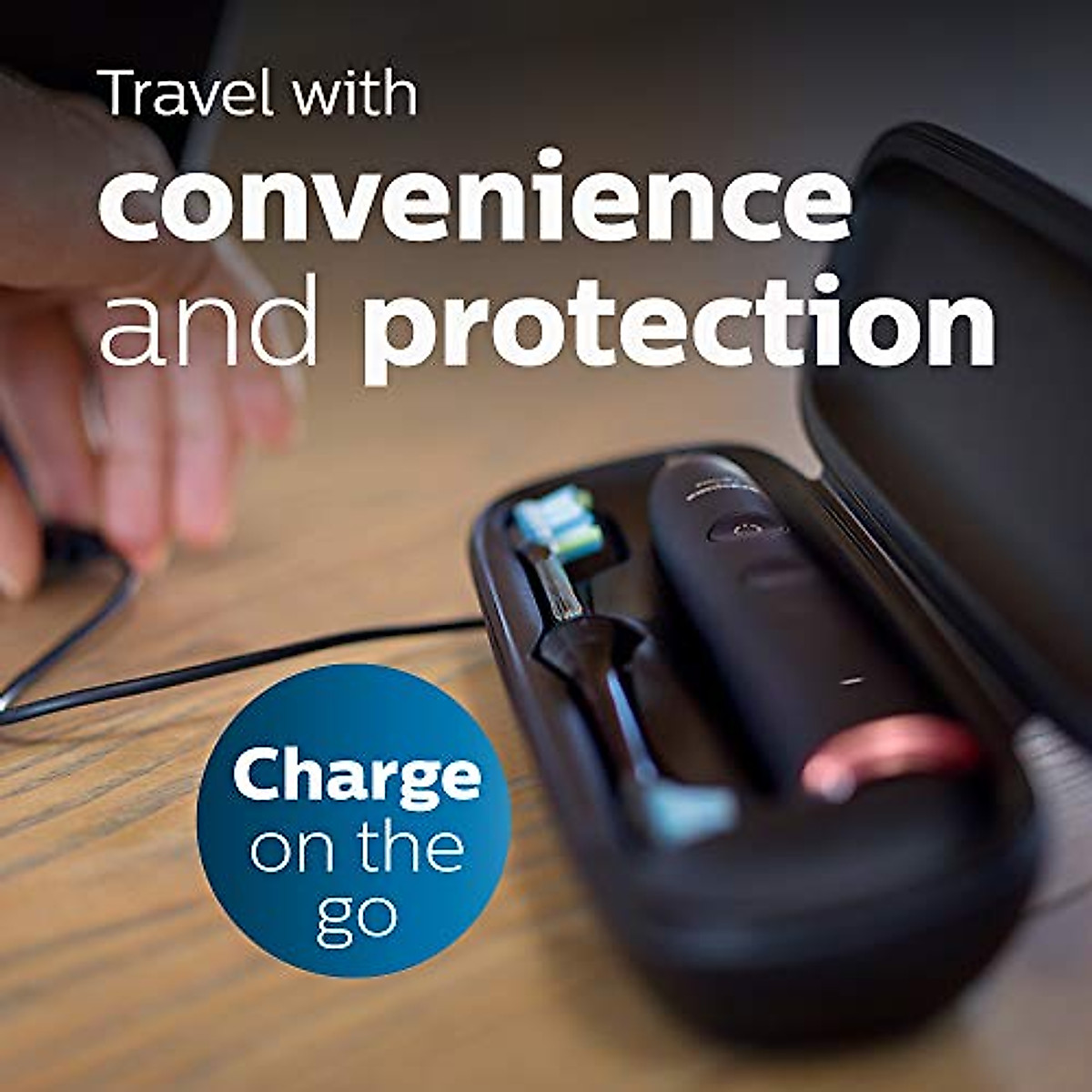 Philips Sonicare DiamondClean Smart 9750 Rechargeable Electric Power Toothbrush, Lunar Blue, HX9954/56