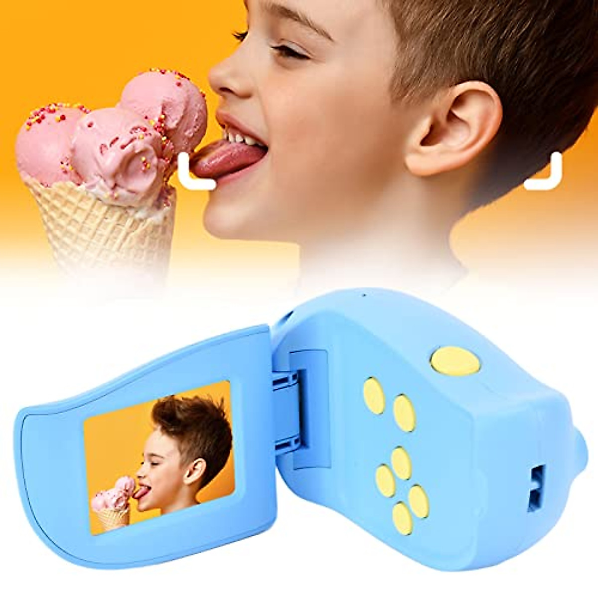 Weohoviy Camera, Children Digital Camera, Smart 2 Inch Screen HD Kids Camera for Girls or Boys Birthday Gifts(Blue)