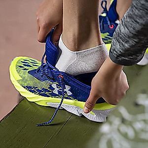 Under Armour Youth Essential Lite No Show Socks, 6-Pairs , Blue/Assorted , Small